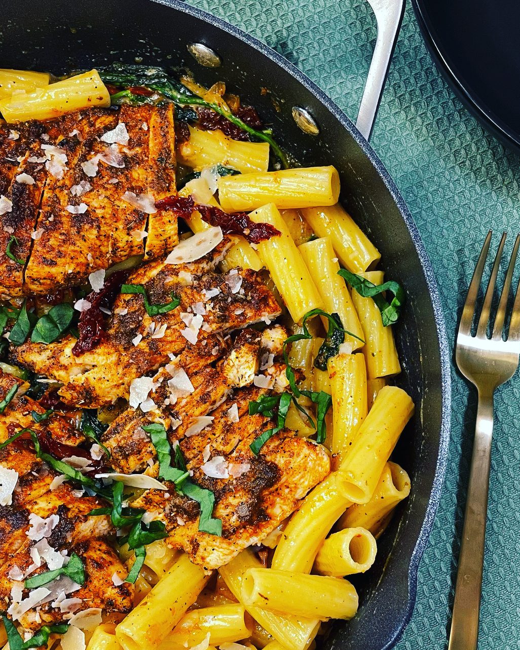 Tuscan Chicken Pasta - Stew with Saba